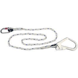 Longe corde toronnée 1M50 + 2 connecteurs Delta Plus - Matériel de Pro